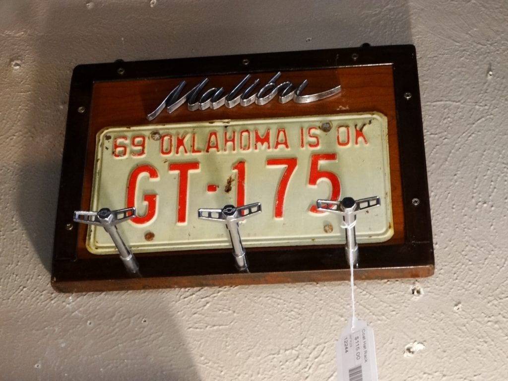 Hook Rack Oklahoma License Plate Rack - Rare Finds Warehouse