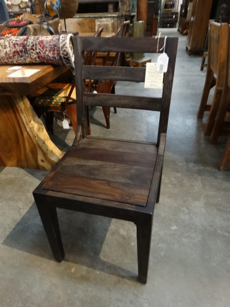 Chair Dark Wood Fall River Dining Chair - Rare Finds Warehouse
