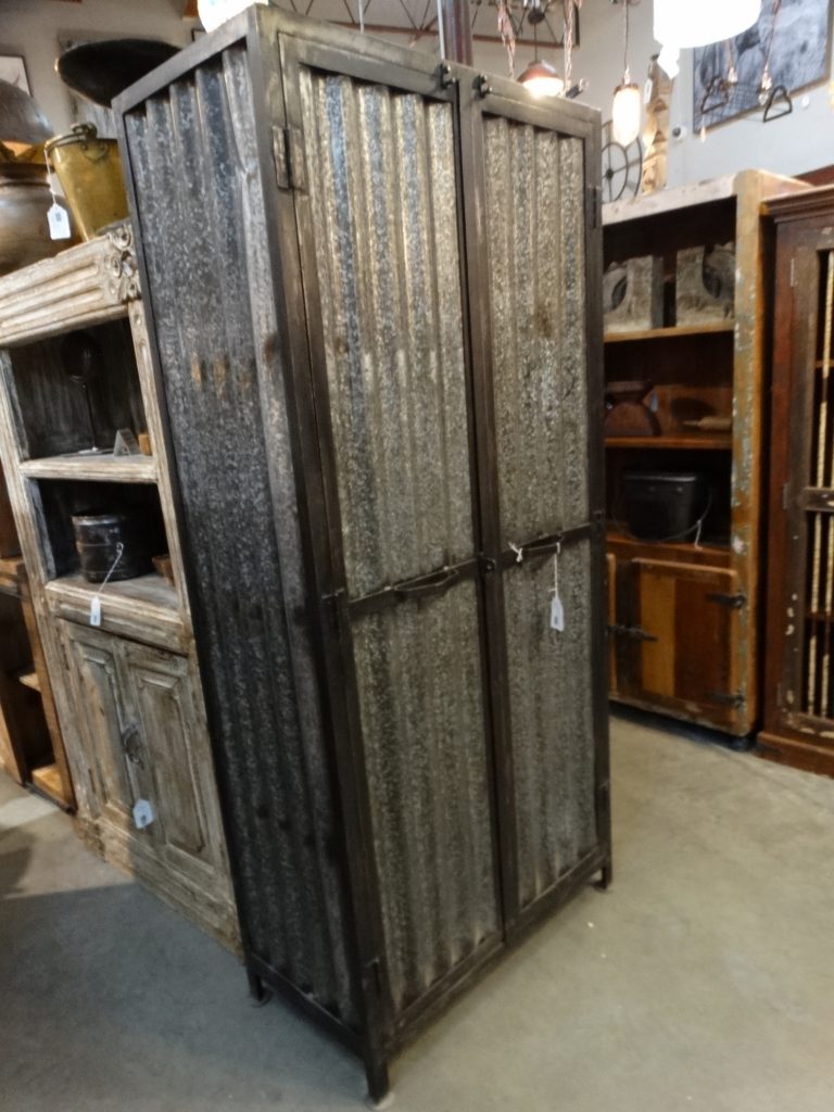 Corrugated Galvanized Steel Cabinet - Rare Finds Warehouse