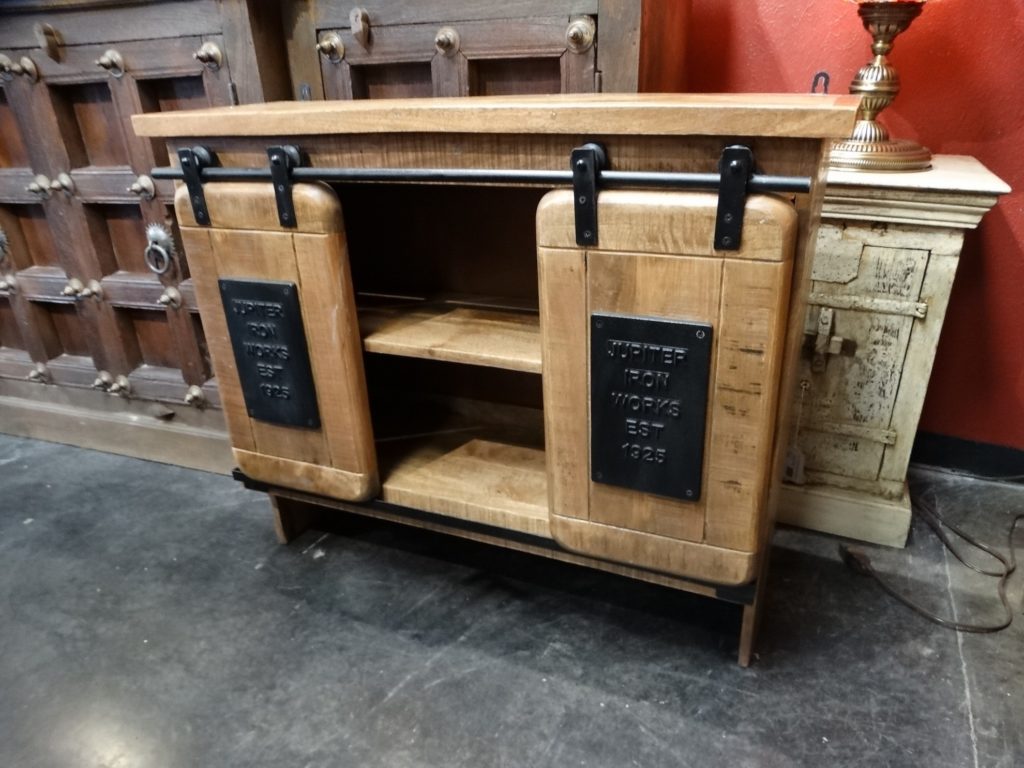 Sliding Door Cabinet with Shelves Small - Rare Finds Warehouse