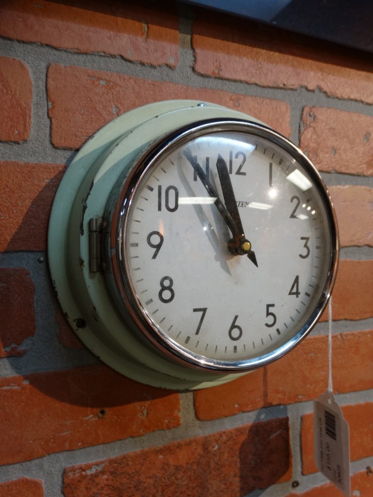 Clock Vintage Naval Ship Clock - Rare Finds Warehouse