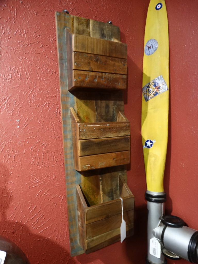 Reclaimed Wood Mail Sorter Wall Cubby Container - Rare Finds Warehouse