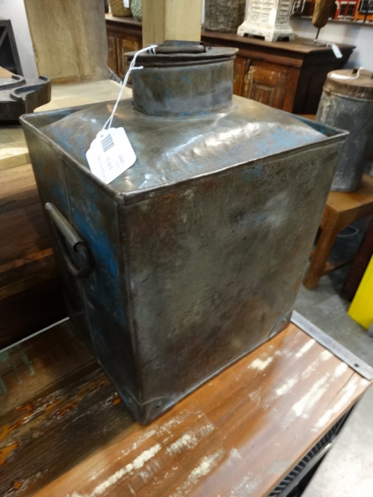 Metal Container Bucket with Spout Lid - Rare Finds Warehouse