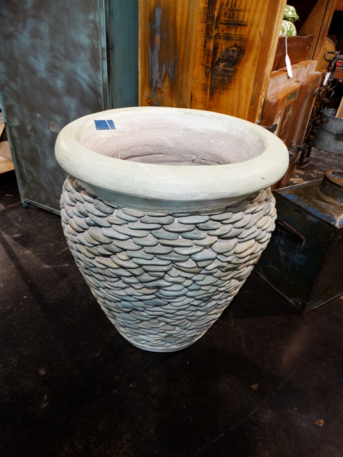 Large Tumbled Stones Vase - Rare Finds Warehouse